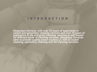 Deepclean Services | PPT