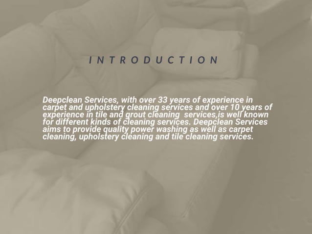 Deepclean Services | PPT