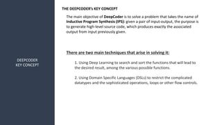 Deep Coder - Experimental Research Presentation | PPT