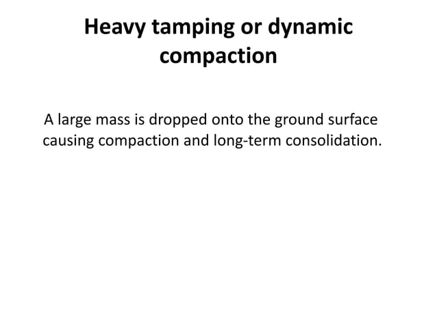 Deep compaction techniques | PPTX