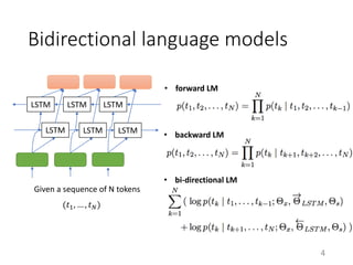 [論文紹介] Deep contextualized word representations | PPTX
