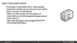 Deep dive phonegap | PPTX