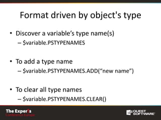 Deep dive formatting | PPT