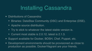 Deep Dive into Cassandra | PPT
