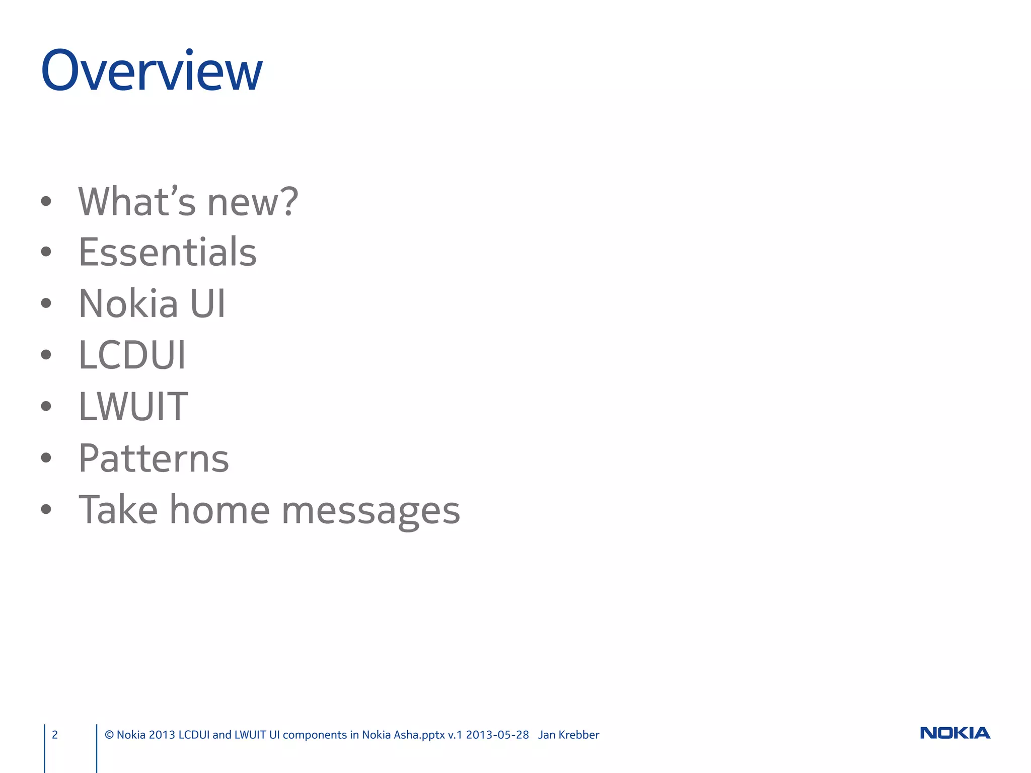 Deep dive into Nokia Asha UI design: Fundamentals | PPT