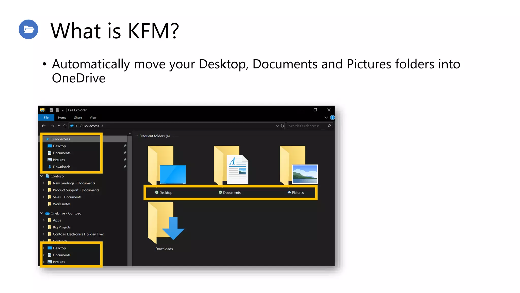 Deep dive into one drive known folder move | PPT