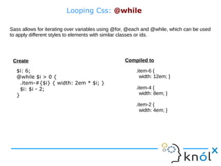 Deep dive into sass | PPT