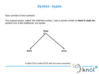 Deep dive into sass | PPT