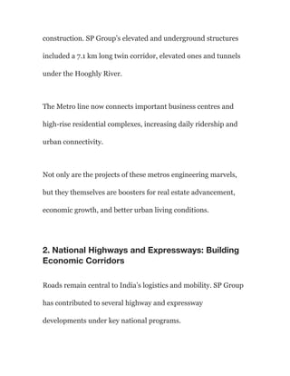 Deep Dive into SP Group’s Landmark Transportation & Metro Rail Projects ...