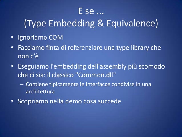 Deep diving C# 4 (Raffaele Rialdi) | PPT