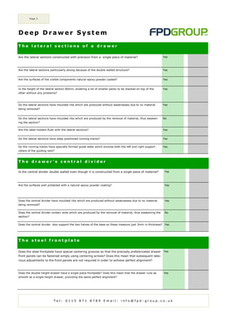FPD Pharmacy Drawer System | PDF