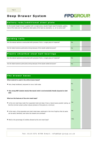 FPD Pharmacy Drawer System | PDF