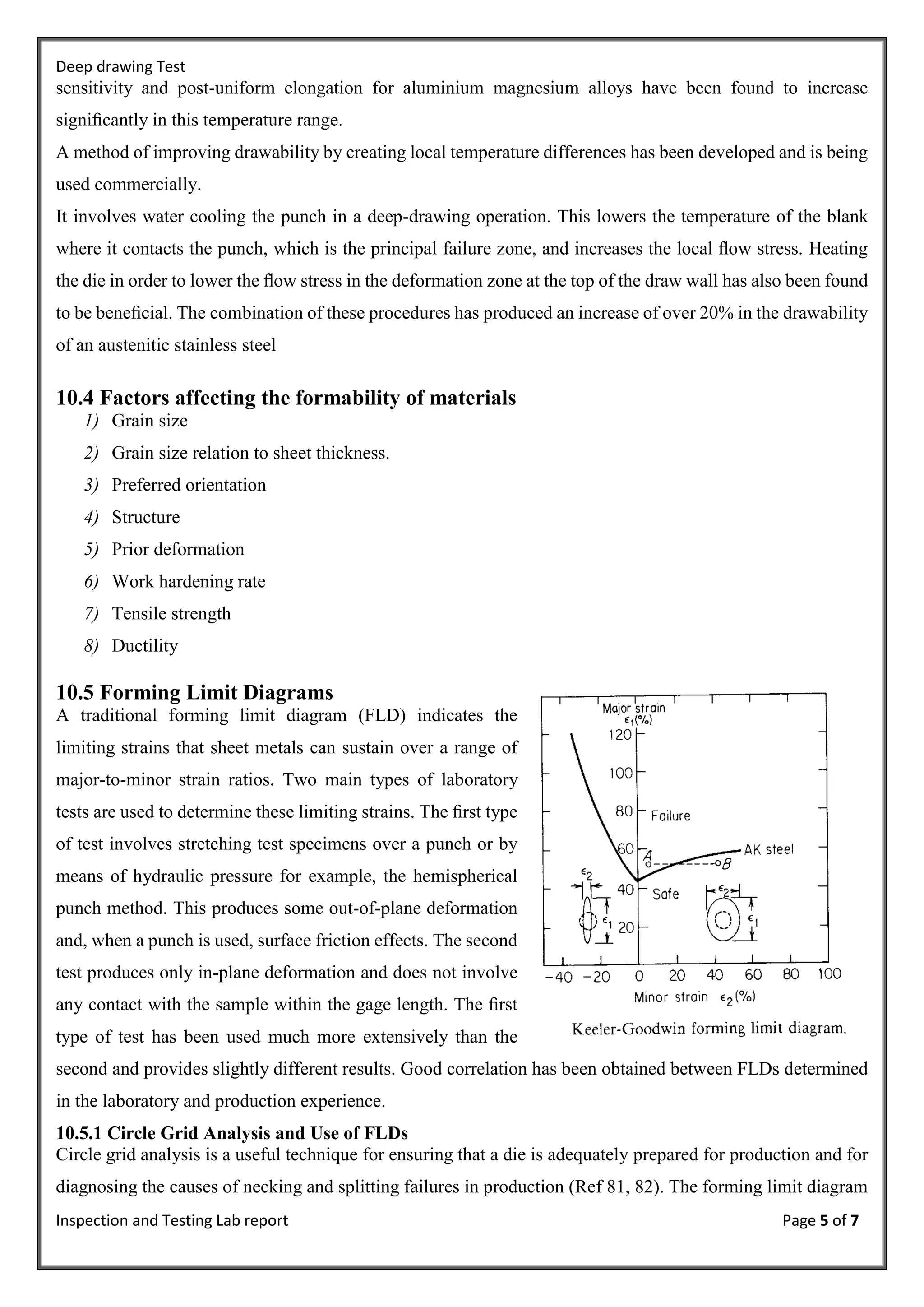 Deep draw test | PDF