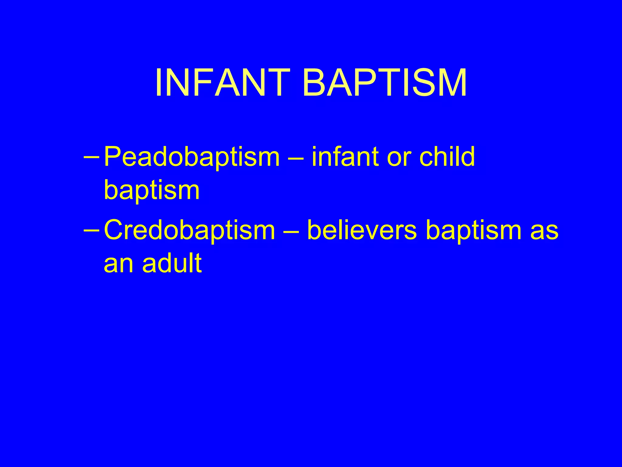 Deeper 2 Robert Russell - infant baptism | PPT