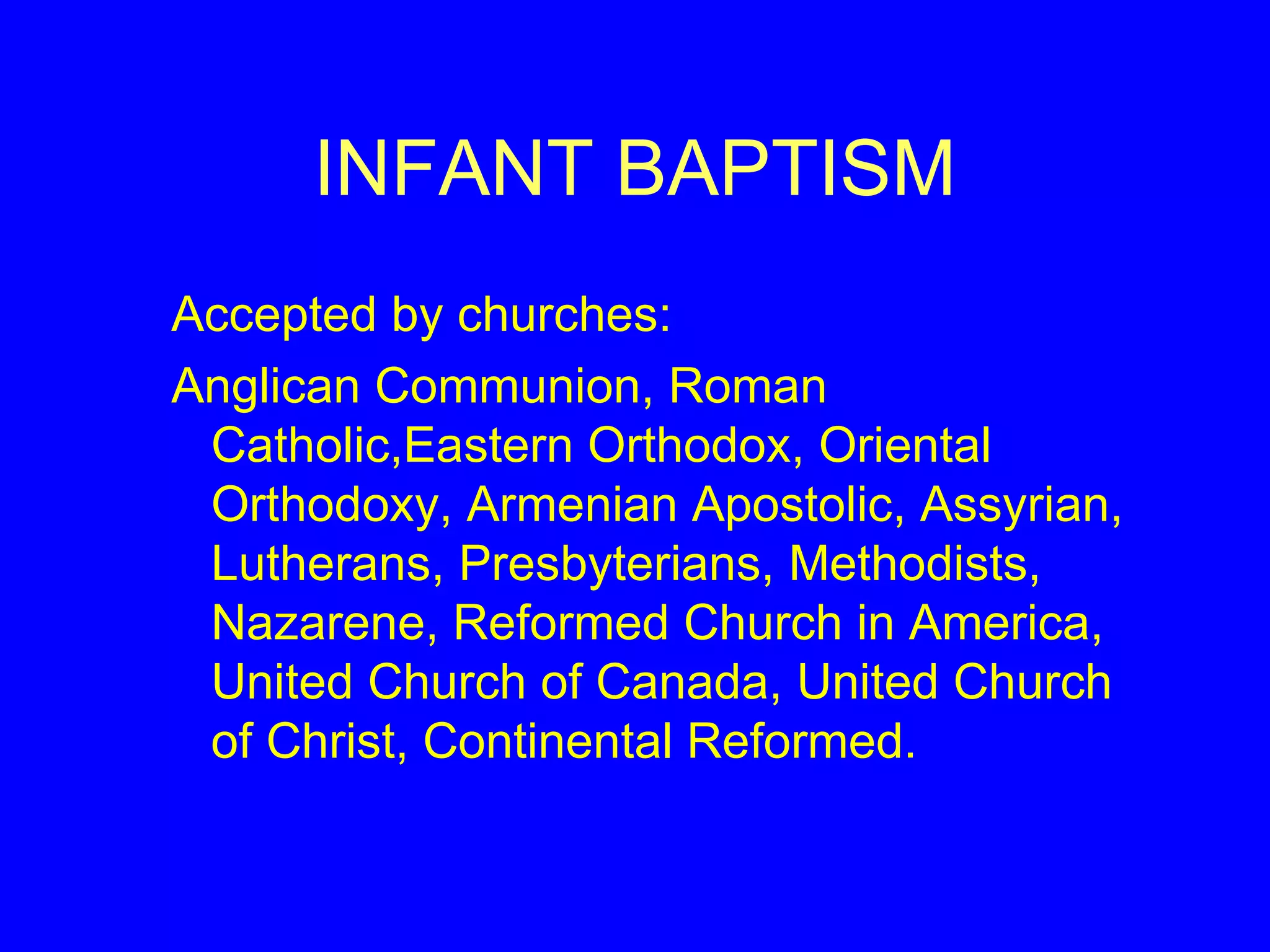 Deeper 2 Robert Russell - infant baptism | PPT
