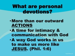 Deeper devotions | PPT