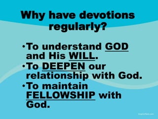 Deeper devotions | PPT
