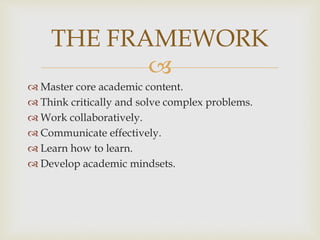 Deeper Learning Competencies | PPT