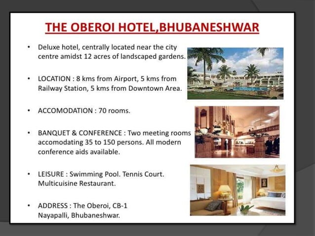 oberoi group of hotels | PPTX