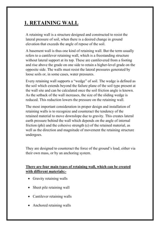 Deep excavation report | PDF