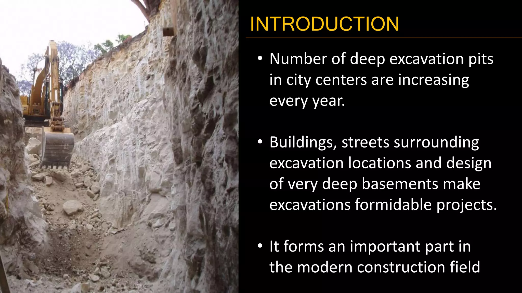 Deep excavations | PPTX