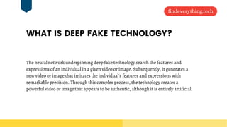 The Rise of Deep Fake Technology: A Comprehensive Guide | PDF
