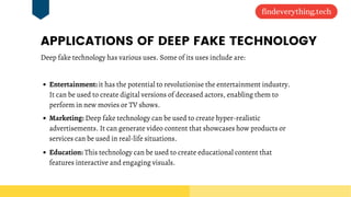 The Rise of Deep Fake Technology: A Comprehensive Guide | PPT
