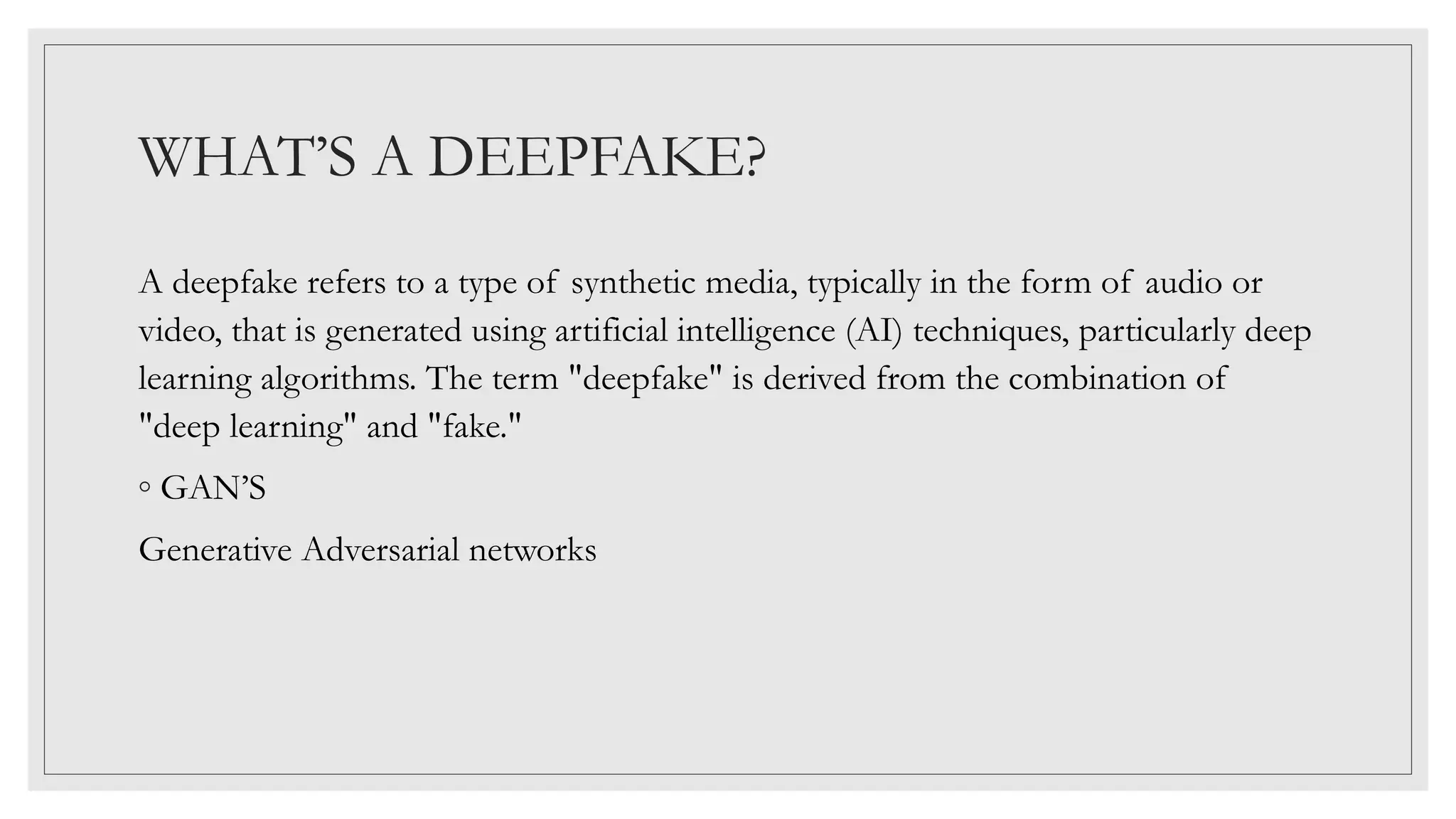 Deep Fake Face Detection Using Lstm Pptx