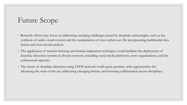 Deep Fake Face Detection Using Lstmpptx Artificial Intelligence