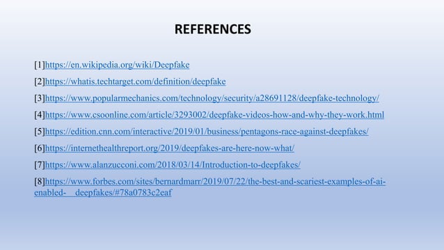 DeepFakes presentation : brief idea of DeepFakes | PPTX | 3-D Graphics ...
