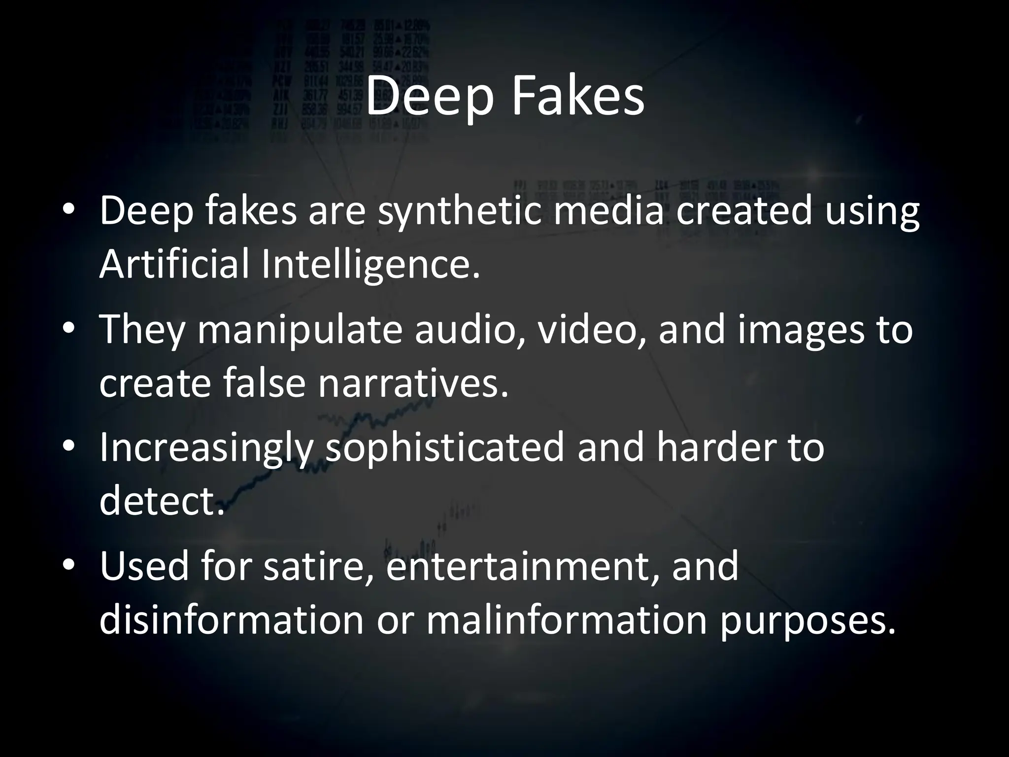 Deep Fakes and Information Disorder and the Future of Truth | PDF