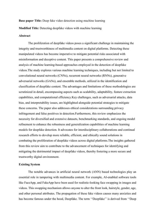 Deep fake video detection using machine learning.docx