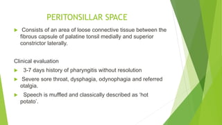 Deep facial spaces of head and neck | PPTX