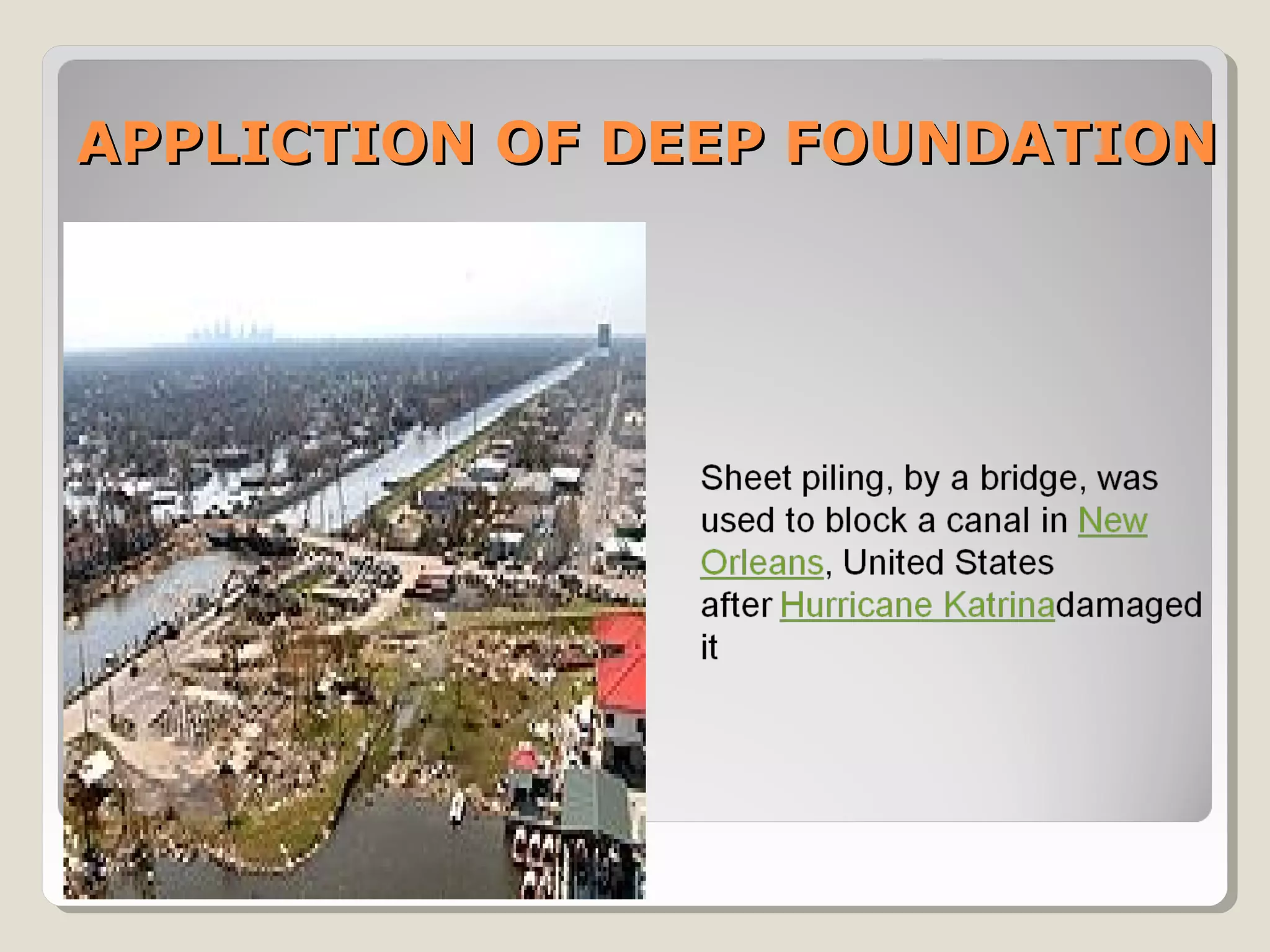 Deep foundation.types and design | PPT