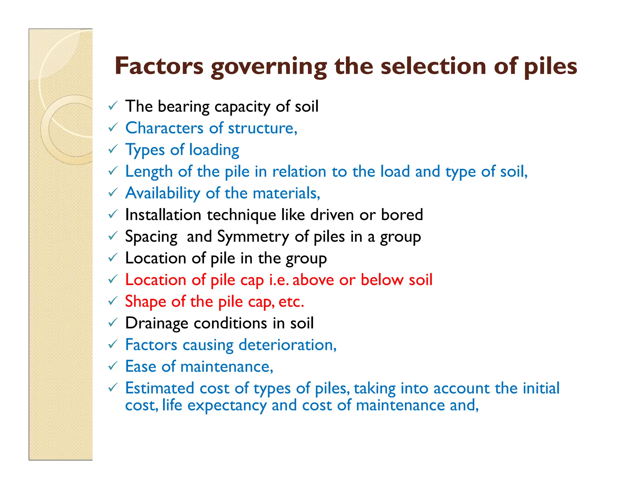 Deep foundation - Pile group - load carrying capacity | PDF