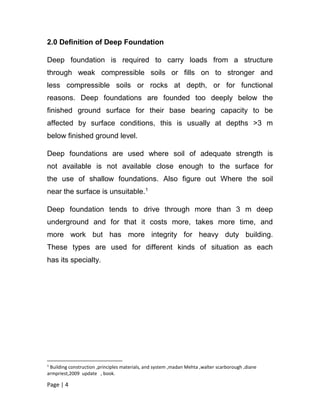 Deep foundation full information | PDF | Canoeing and Kayaking ...