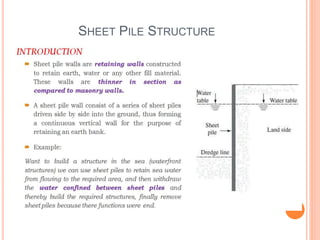 Deep foundations sheet pile | PPT