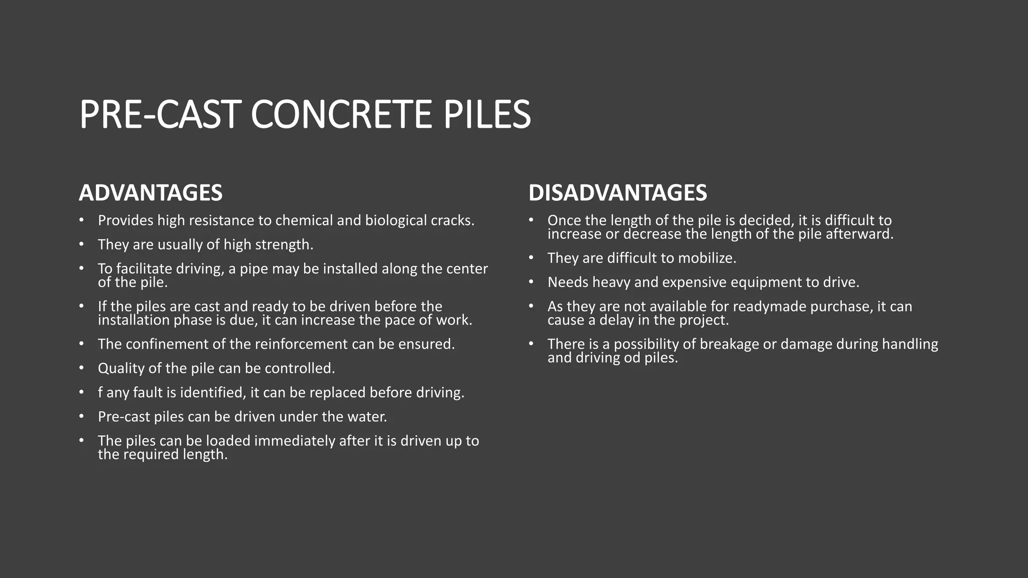 Pile foundations Case Study Delhi Metro Site Visit | PPTX