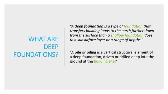 Pile foundations Case Study Delhi Metro Site Visit | PPTX | Civil ...