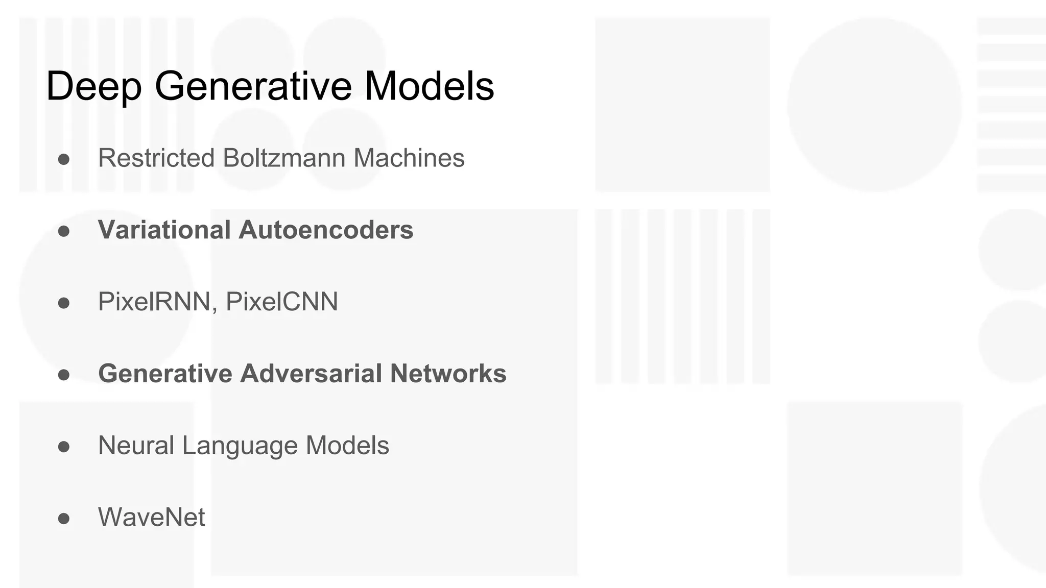 Deep Generative Modelling | PDF