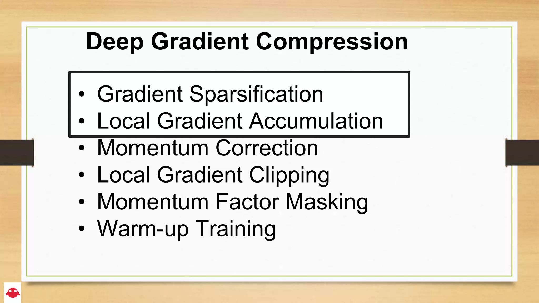 Deep gradient compression | PPT