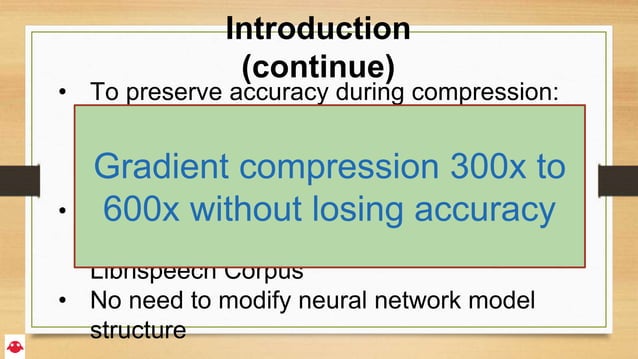 Deep gradient compression | PPT