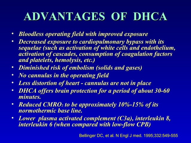Deep hypothermic circulatory arrest in pediatric cardiac sur | PPT ...