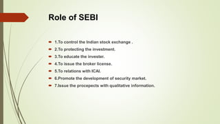 ROLE OF SEBI AND RBI IN FRAMING AND ENFORCING ACCOUNTING REGULATION IN ...