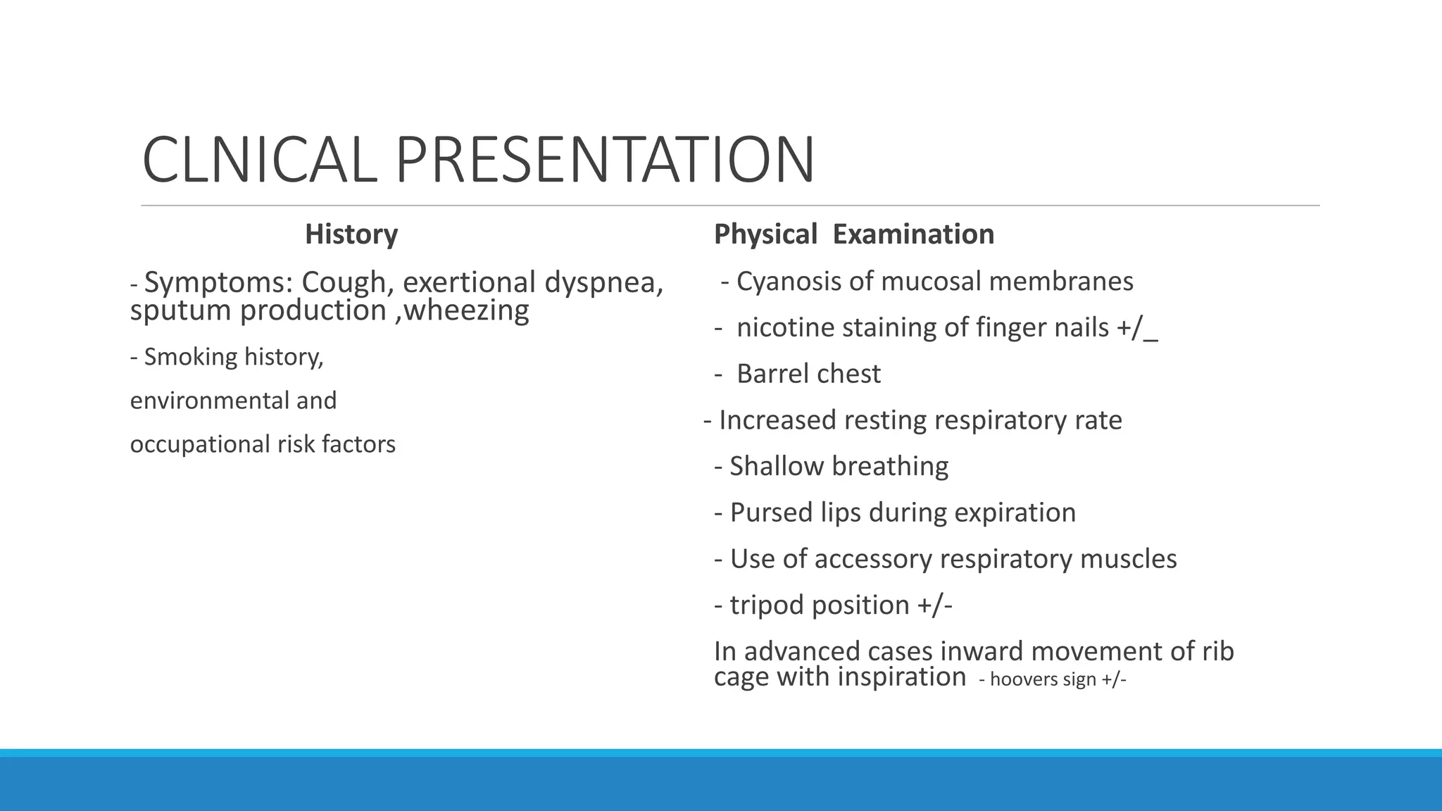 CHRONIC OBSTRUCTIVE PULMONARY DISEASE | PPTX