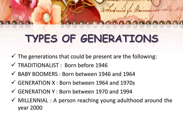 THE GENERATION GAP | PPTX