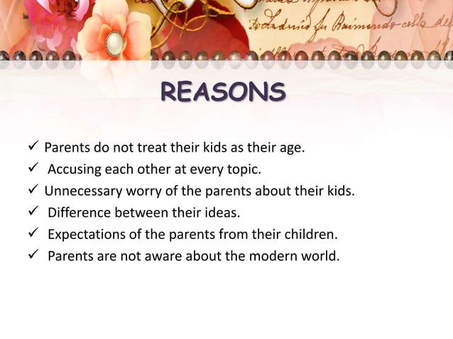 THE GENERATION GAP | PPTX