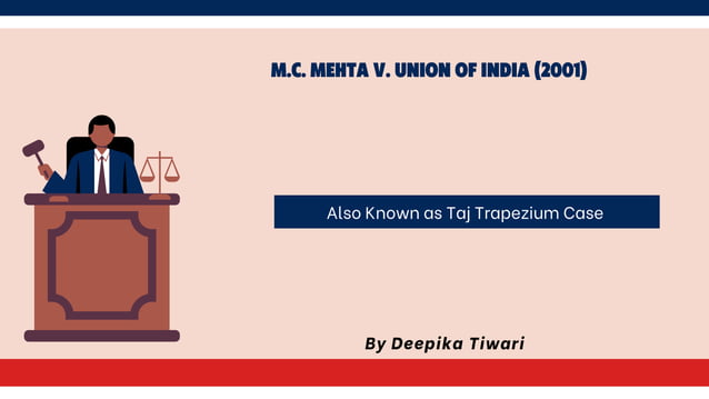 M.C. Mehta vs. Union of India (2001)!!!! | PDF