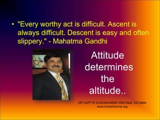 Deep insights gp capt r vijayakumar vsm retd ed mma | PPSX