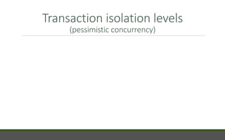 Deep Into Isolation Levels | PPT
